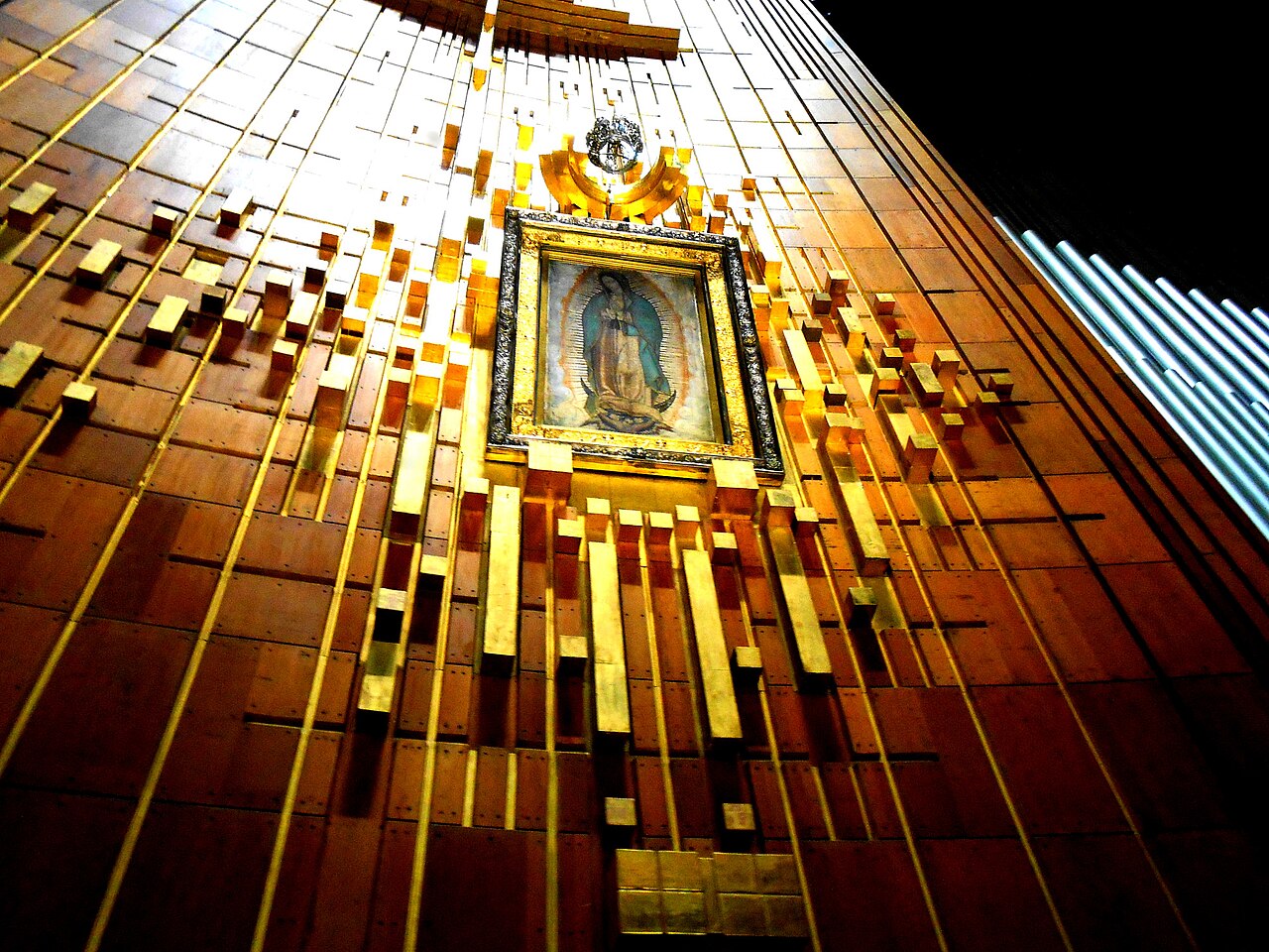 The tilma of the Virgin of Guadalupe
